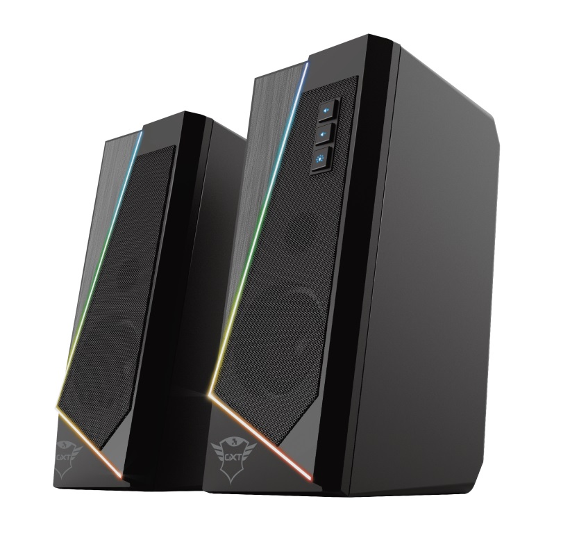 Boxe gaming 2.0 trust gxt 609 zoxa, black / 12w / 3,5 aux / usb power ...