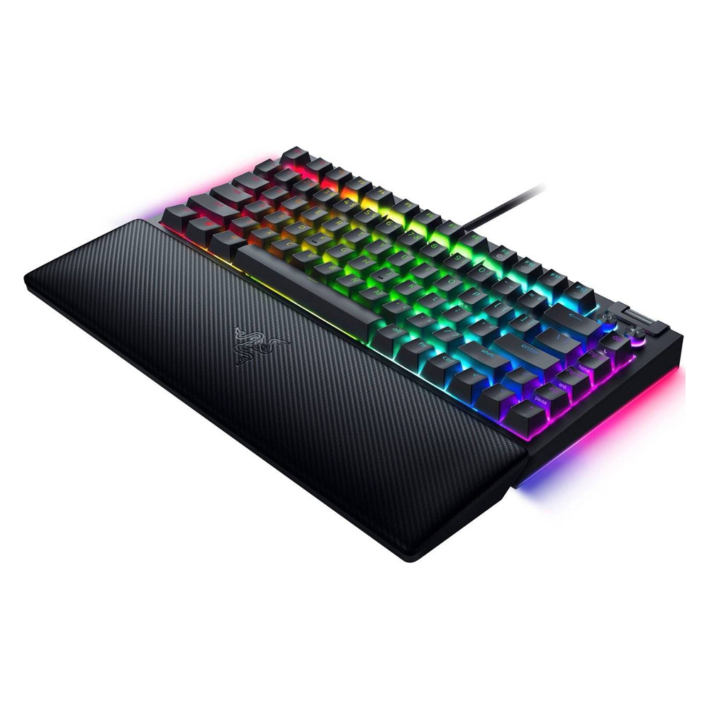 Razer keyboard mechanical blackwidow v4 75%, black edition us layout ...