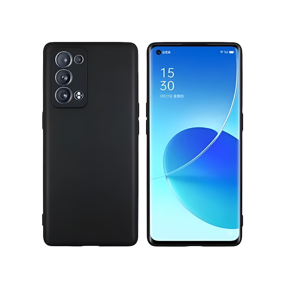 Чехол-шлем жидкий силиконовый oppo reno 6 pro 5g(snapdragon), черный ...