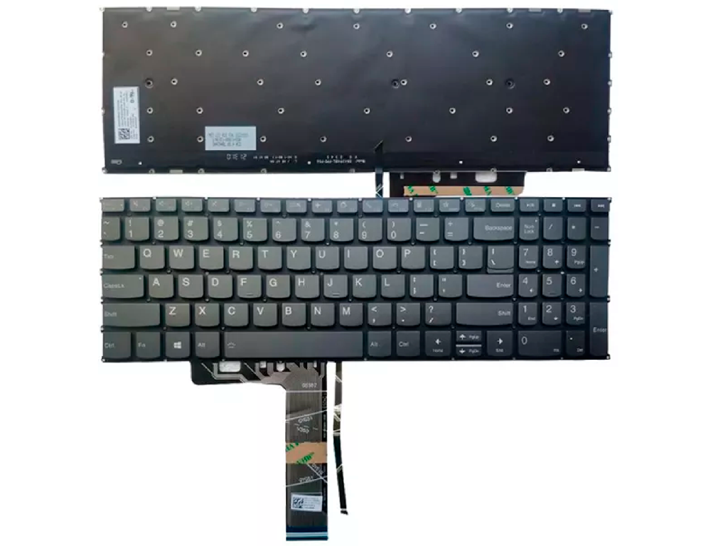 Клавиатура для lenovo thinkbook 15 g2 с подсветкой без рамки eng/ru ...