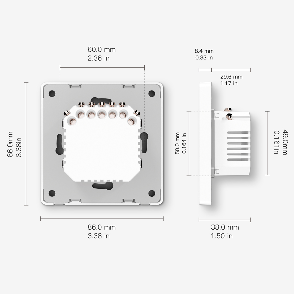 Moes zigbee star ring smart push button switch 1 gang (neutru opțional ...