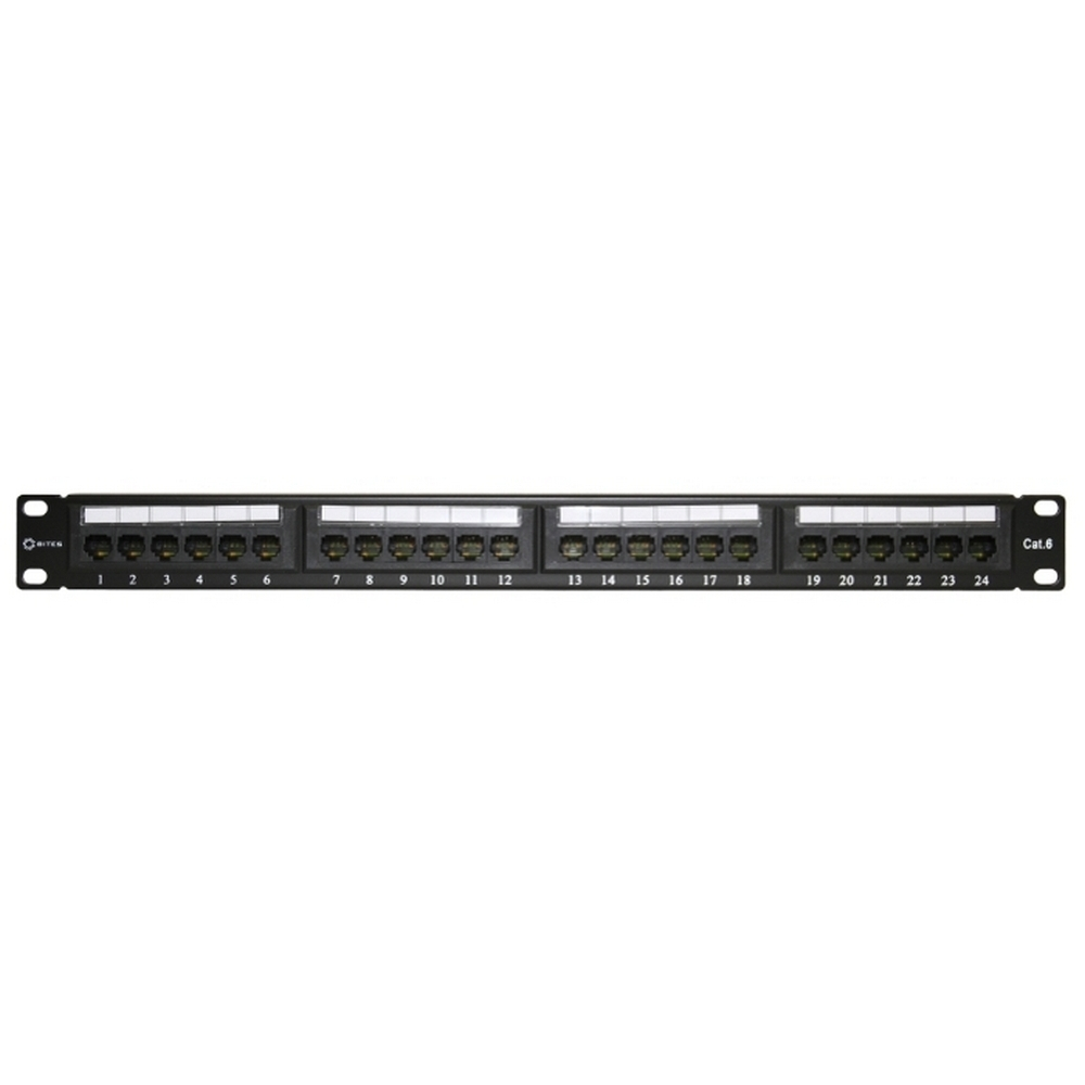 24 port patch panel cat.5e whith back bar, ly-pp5-07 APC Electronic по ...