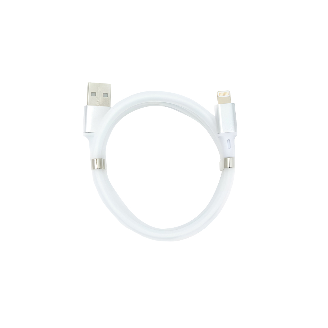 Helmet cable usb to lightning with magnetic organizer 1m, white Helmet ...