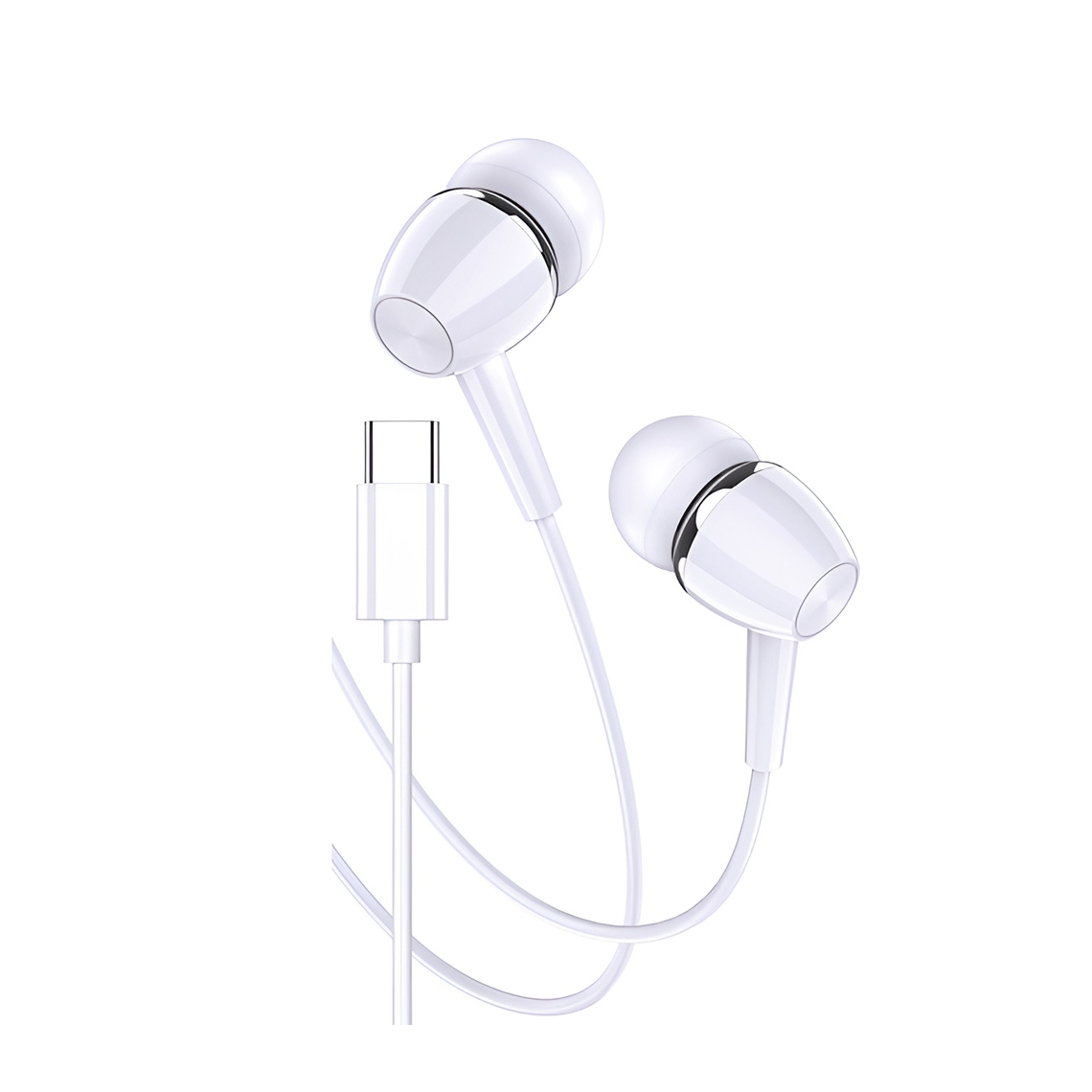 Ksiga earphone with mic type-c ksc-1296 jiaxuan, white KAKU la pret 199 ...