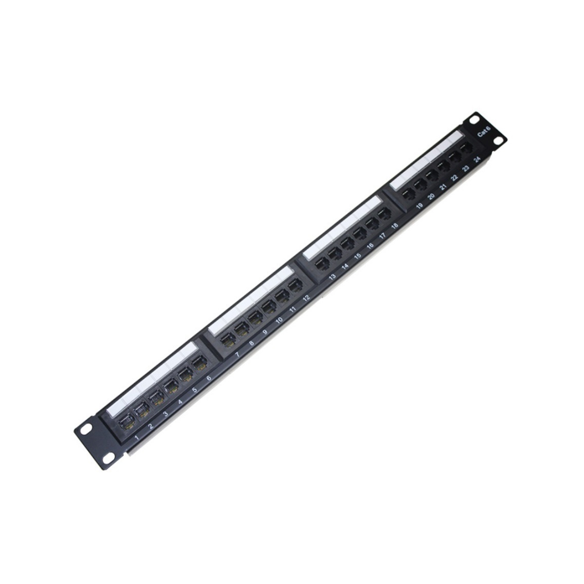 24 ports utp cat.6 patch panel, ly-pp6-04, 19" krone & 110 dual APC ...