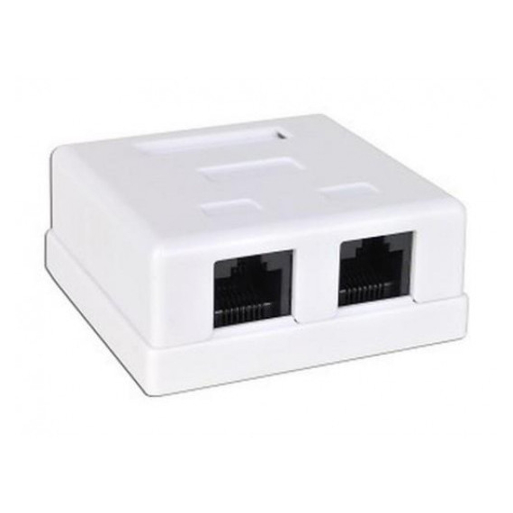2xrj45 surface box 2 port utp cat.5e pcb jack, ly-sb08 APC Electronic ...