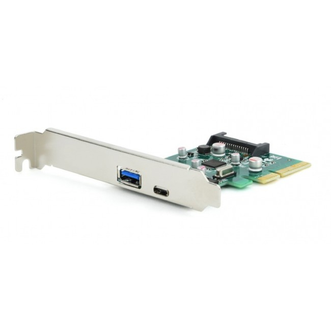 Card pci-e - gembird pex-u31-01, card add-on pci-express usb 3.1 cu 2 ...