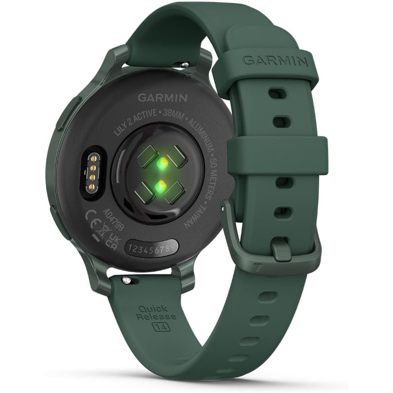 Smartwatch garmin lily® 2 active, jasper green/jasper green, silicone ...