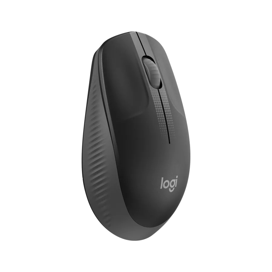 Беспроводная мышь logitech wireless mouse m190 full-size - charcoal - 2 ...